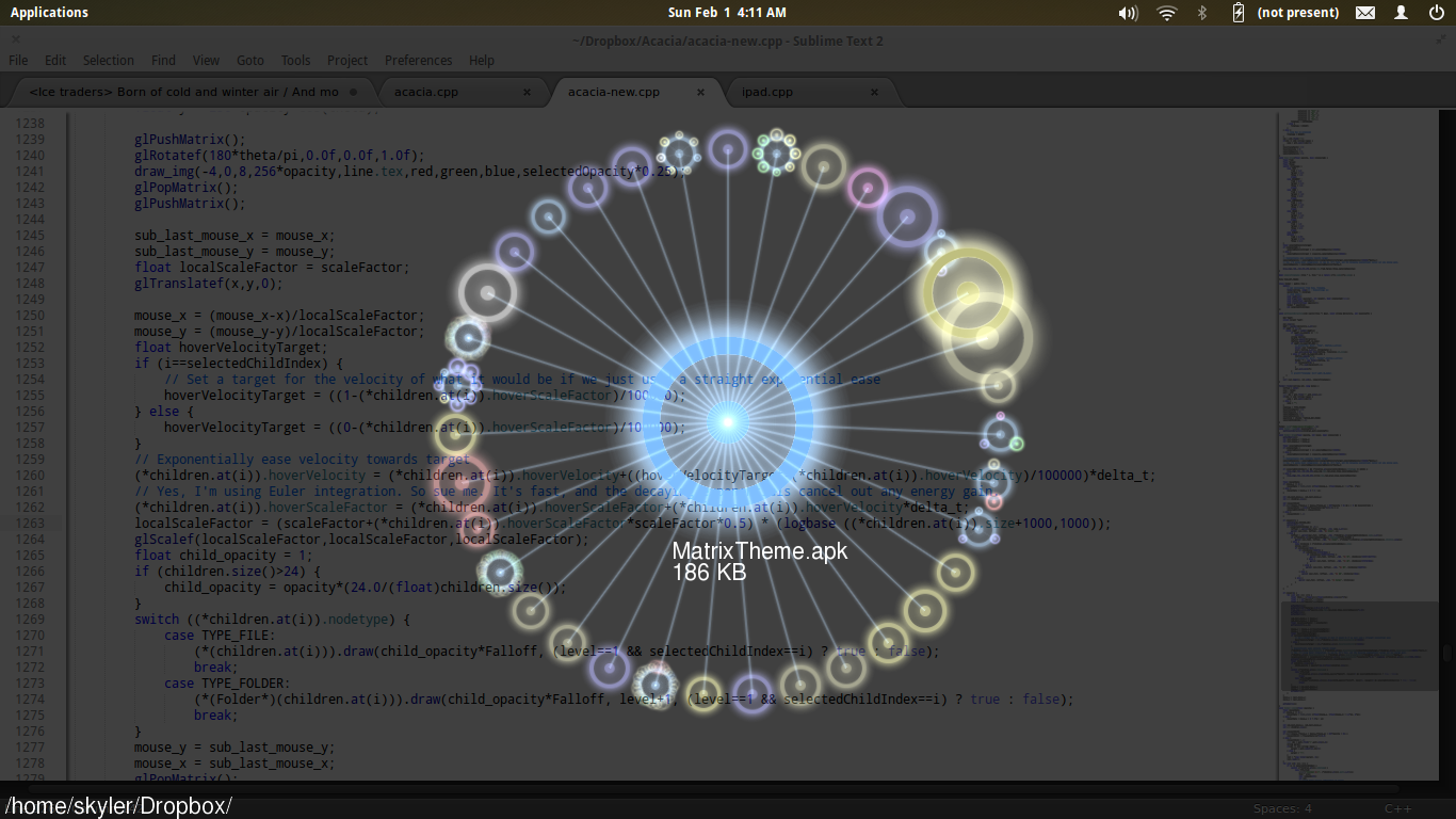 GitHub - skykooler/Acacia: OpenGL File Manager